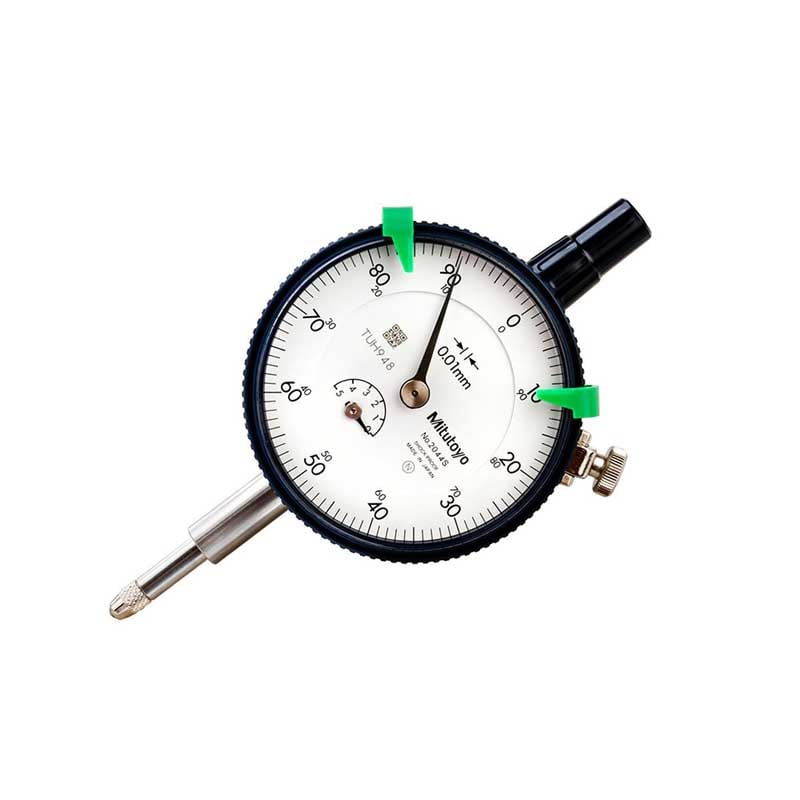 Mitutoyo 2044a Dial Indicator 5mm 0 100 Dial Lug Back