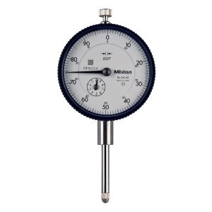 2416A-06 Dial Indicator 1" 0-100 Dial Lug Back Black Face