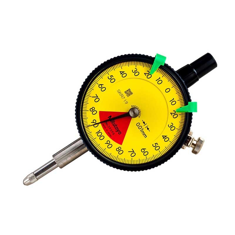 2959AB One Revolution Dial Indicator 1.6mm2mm per rev 80-0-80 Dial-Flat ...