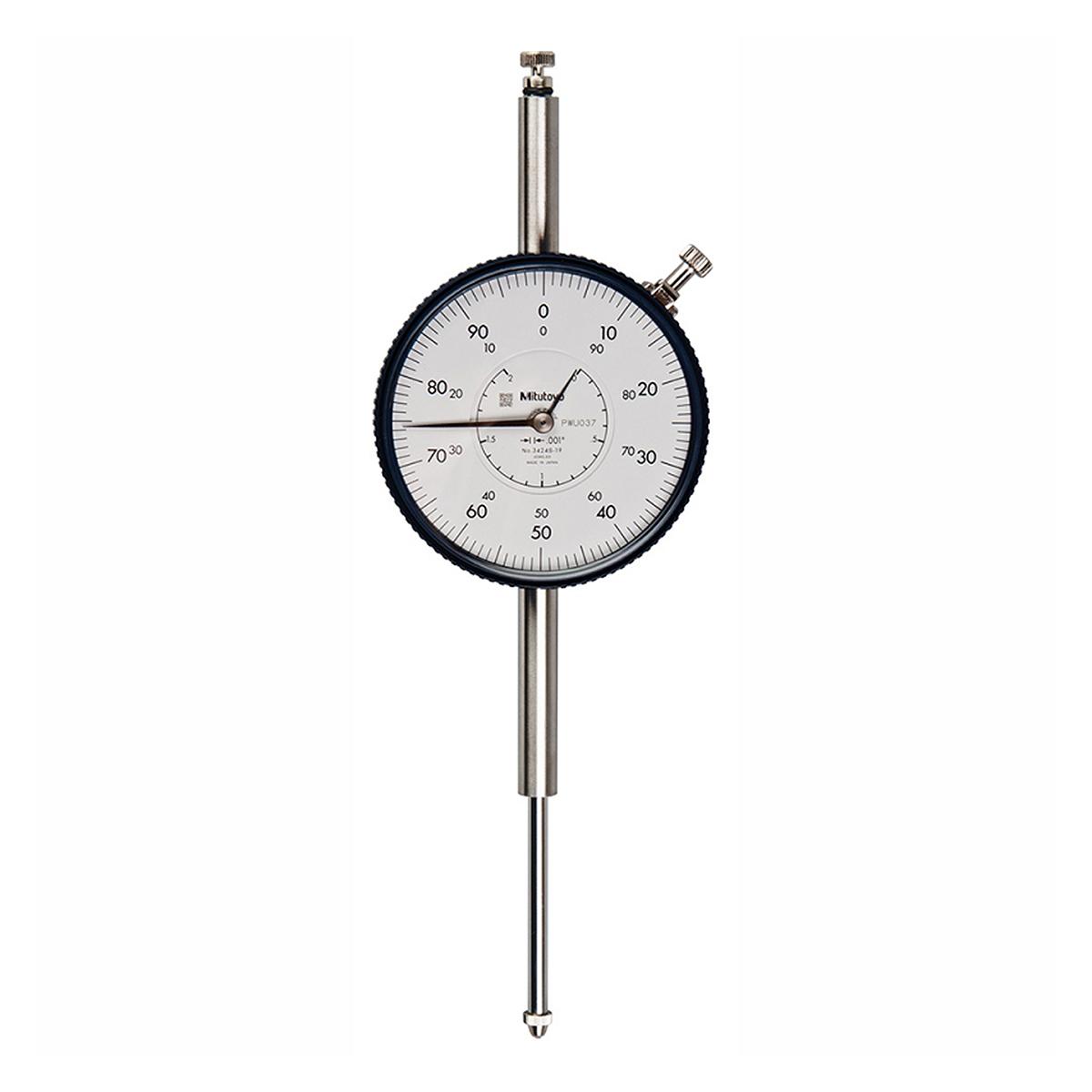 3424a 19 Large Face Dial Indicator 2 1 Per Rev 0 100 Dial Lug Back