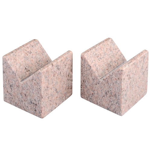 Starrett 81532 V-Blocks 6x6x6 5-Face Granite, Grade A