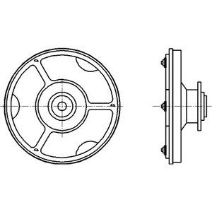 A-5555-1240 M3 aluminium reference adaptor plate VAST XXT TL3, for ...