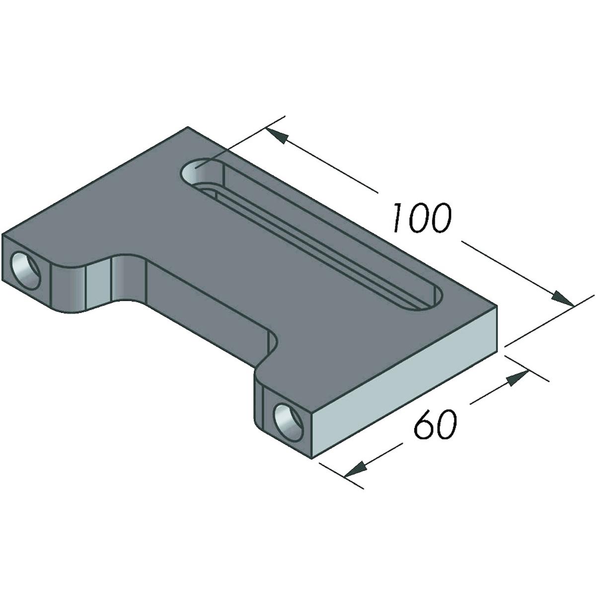 OS-DOCK-M100 OPEN-SIGHT™ Docking Rail 100 x 60mm
